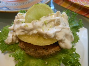 Vegan “Go Bean” Burgers with Green Chili “Cream Cheese” Topping–A ...
