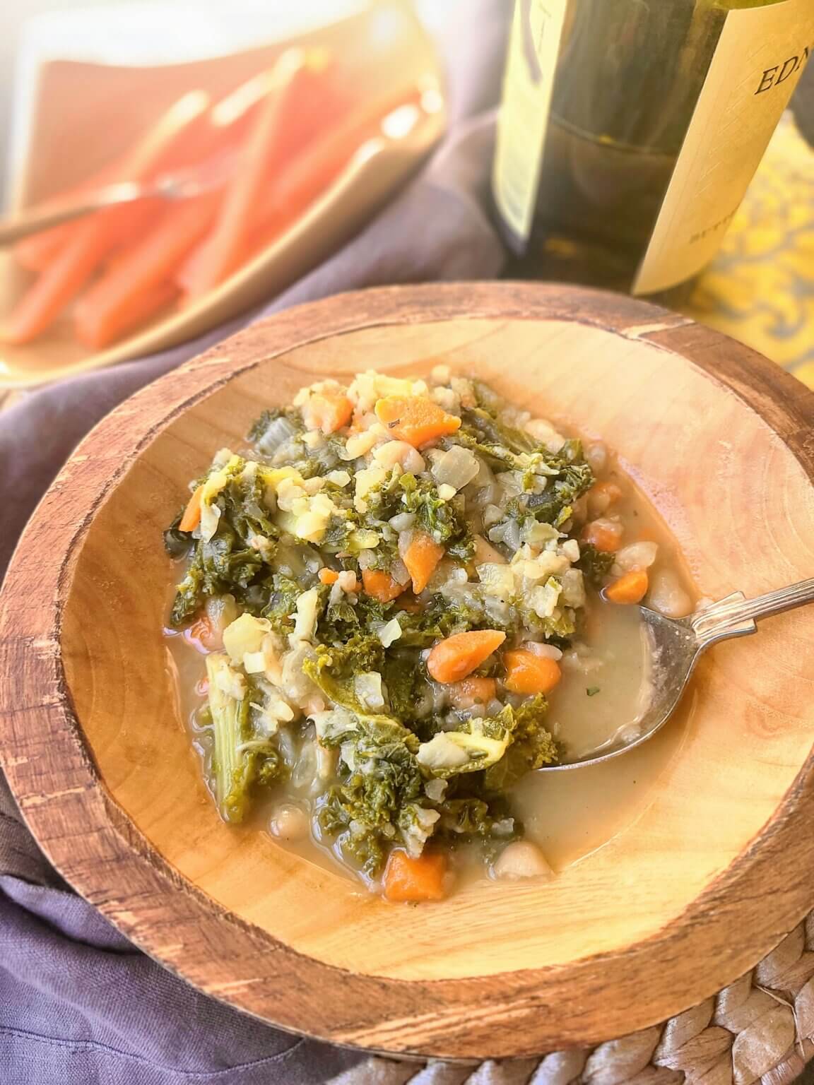Kale, Cauliflower & White Bean Soup (vegan & plant-based) | Vegan ...